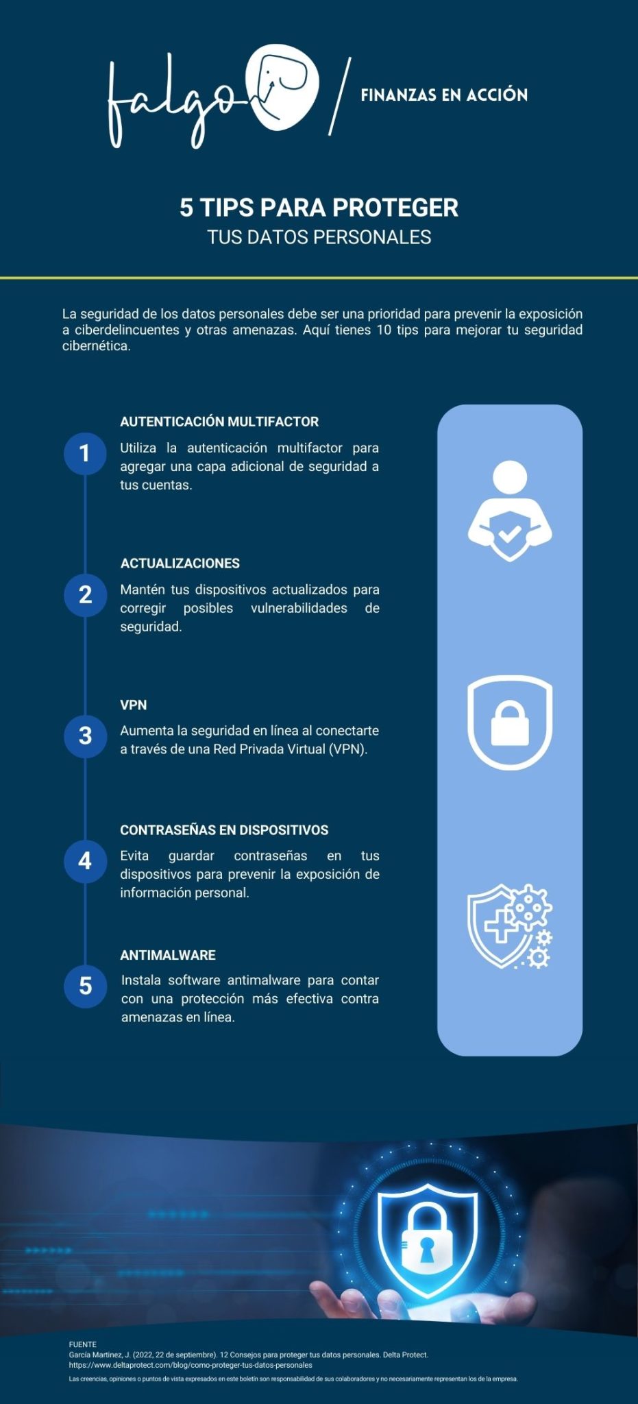 5 Tips para proteger tus datos personales